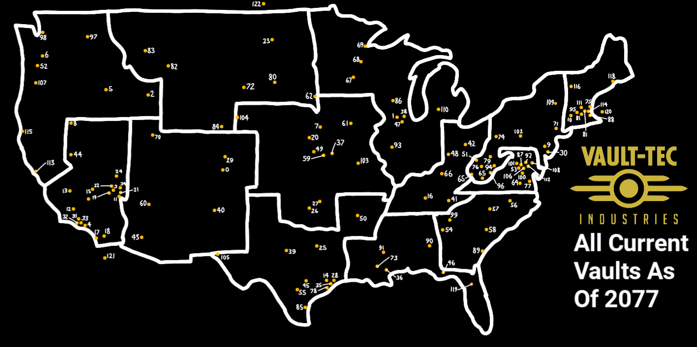 Fully Labeled Vault-Tec Map | Scrolller