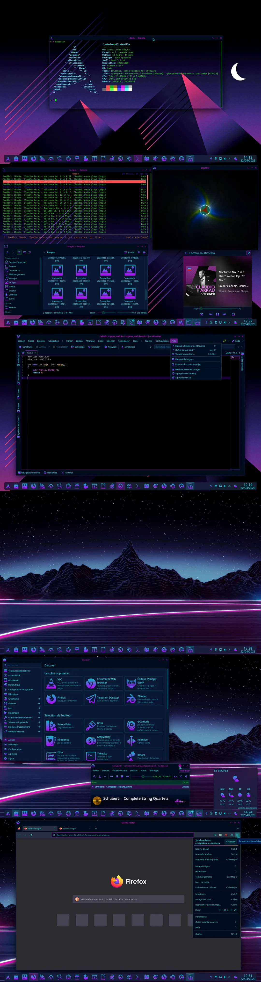 [KDE Plasma] Cyberpunk, outrun, oomox... I just can't have enough... | Scrolller