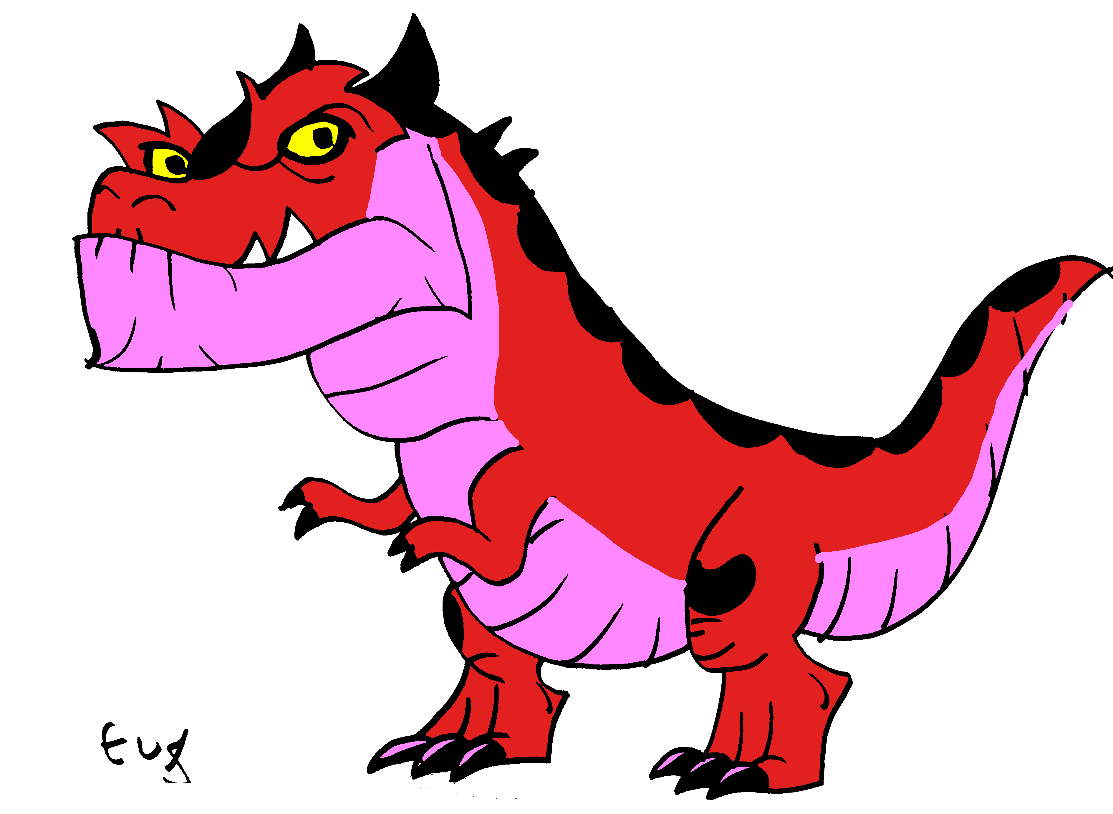 My drawing of Devil Dinosaur | Scrolller
