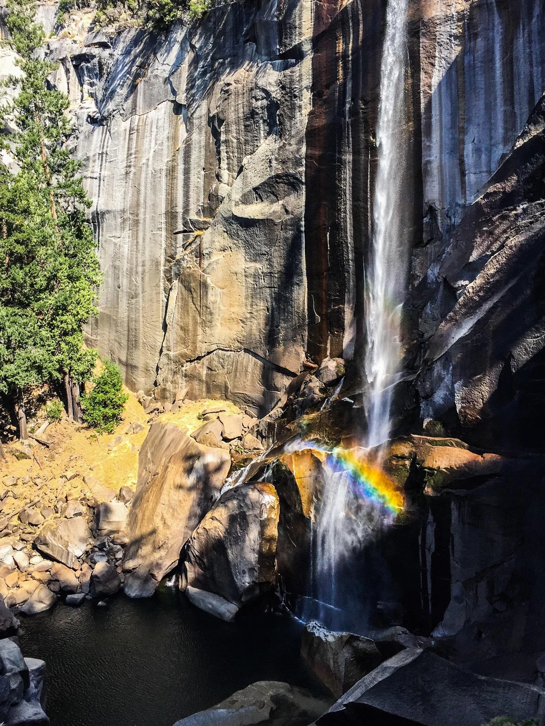 Yosemite National Park Waterfall Rainbow [2076x2768] [OC] | Scrolller