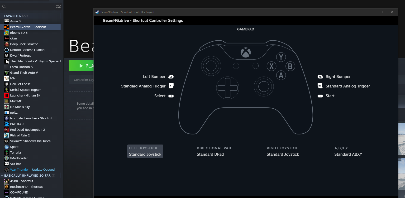 Steam thinks I have a 360 controller, while the layout is actually that of a PS4 controller. How ...