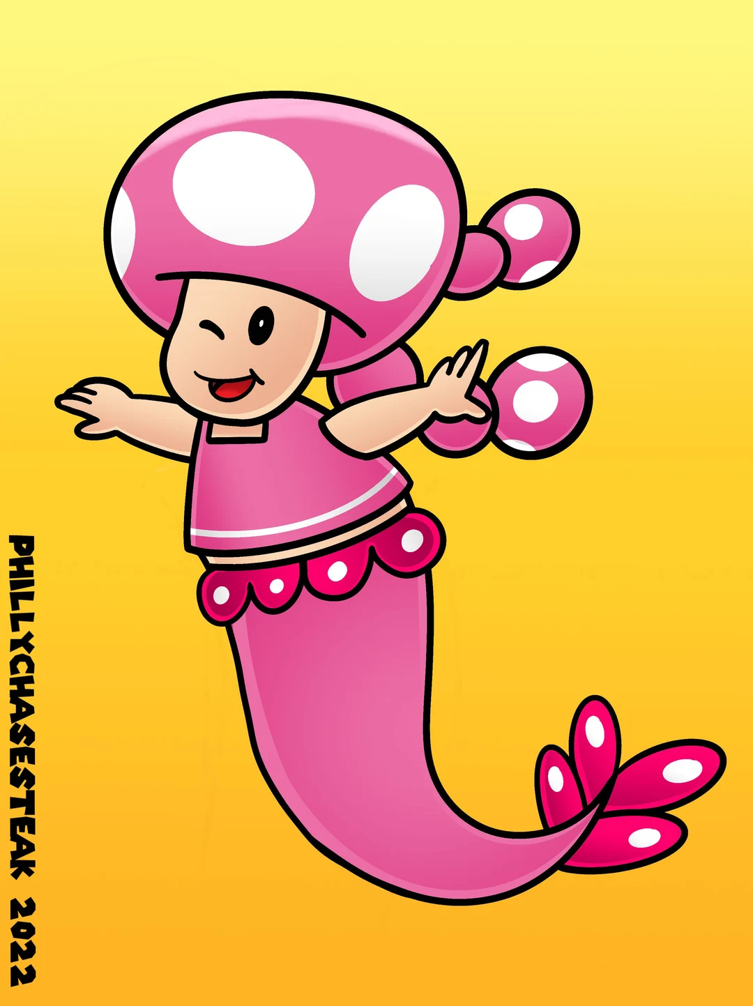 Mermaid Toadette Scrolller