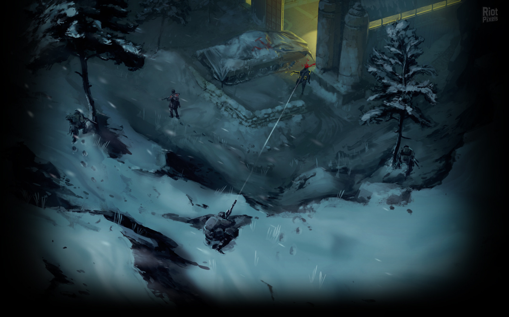 Sniper in the snow, concept art for Jagged Alliance: Flashback. [1680x1048] | Scrolller