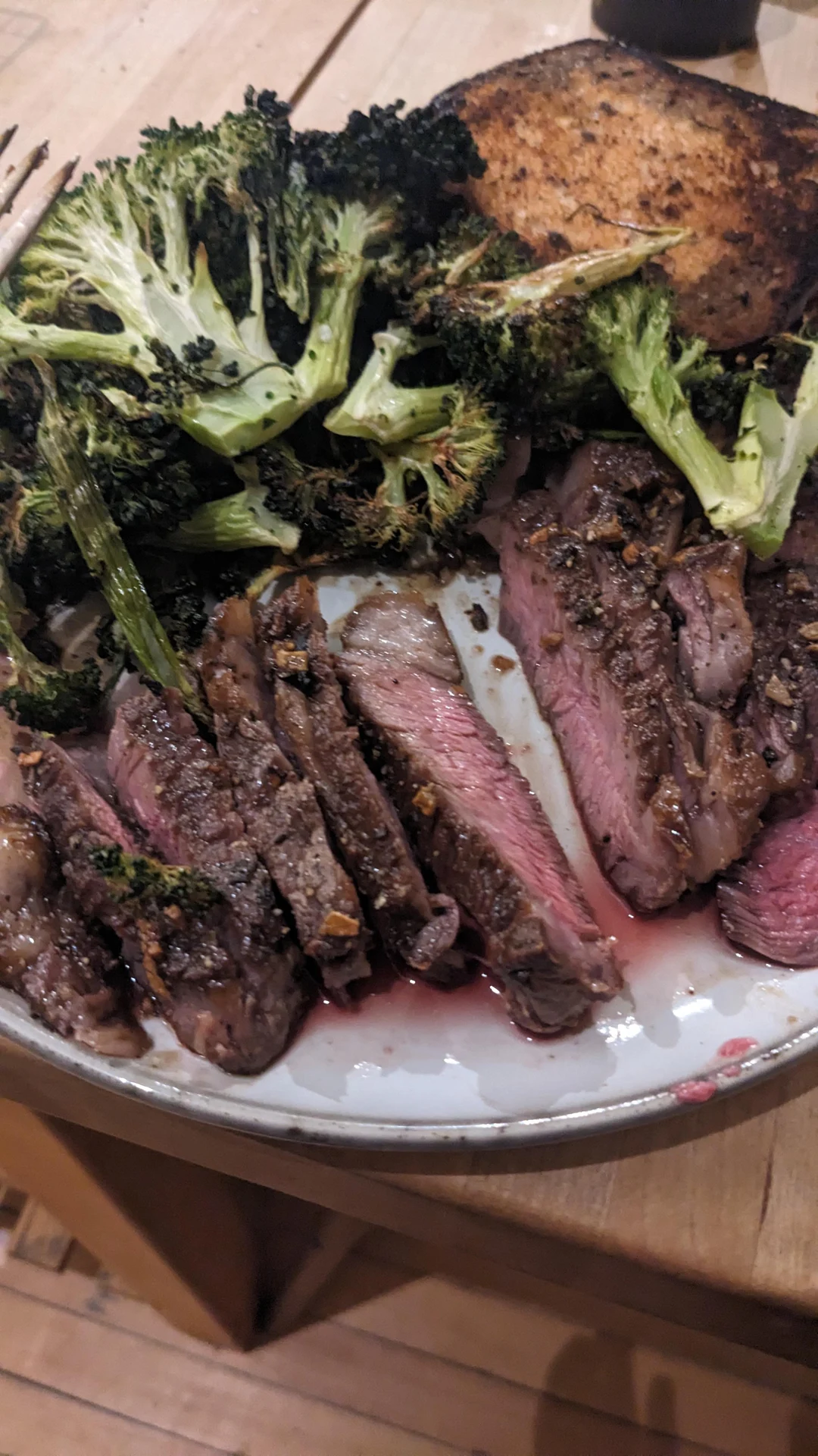 First attempt at a reverse sear on a chuck steak. Any suggestions to improve? | Scrolller
