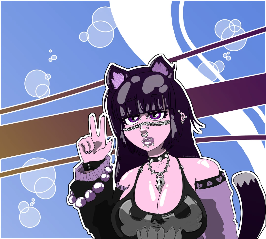 Spoopy lil gal, By me/ComradeTom,ClipStudio, 2023. | Scrolller