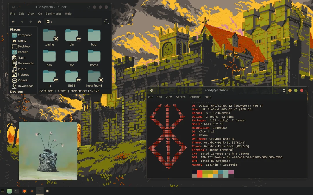 [xfce] berserk first rice | Scrolller