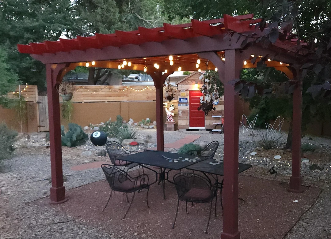 Pergola in the evening. | Scrolller