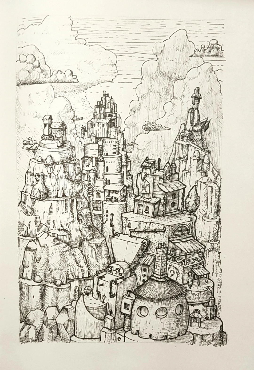 Pinnacle Village, me, trying to get some atmospheric perspective. | Scrolller