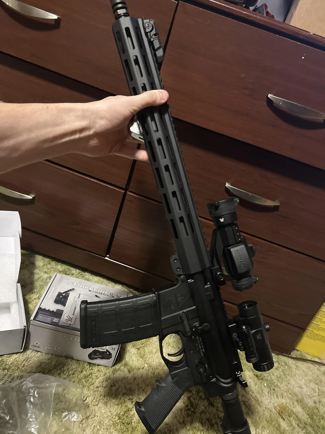 Optics and back up sights on Ar 15 | Scrolller