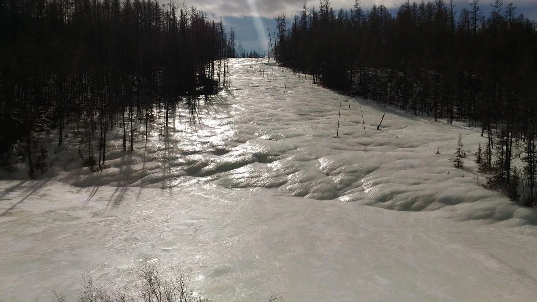 Frozen spring (border of Russia and Mongolia) | Scrolller