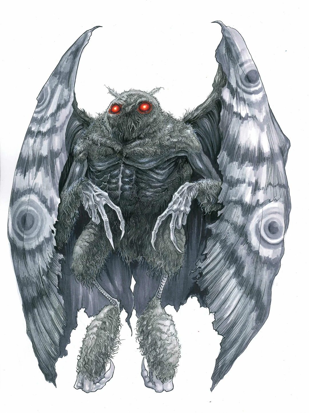 old mothman I drew | Scrolller