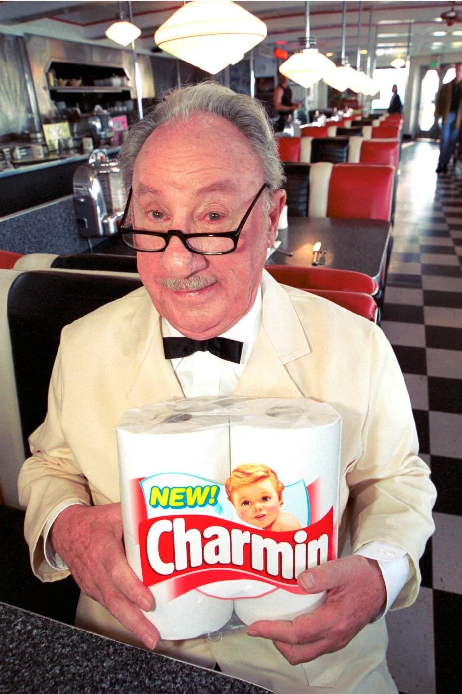 Character actor Dick Wilson played fictional grocery store manager George Whipple on Charmin ...
