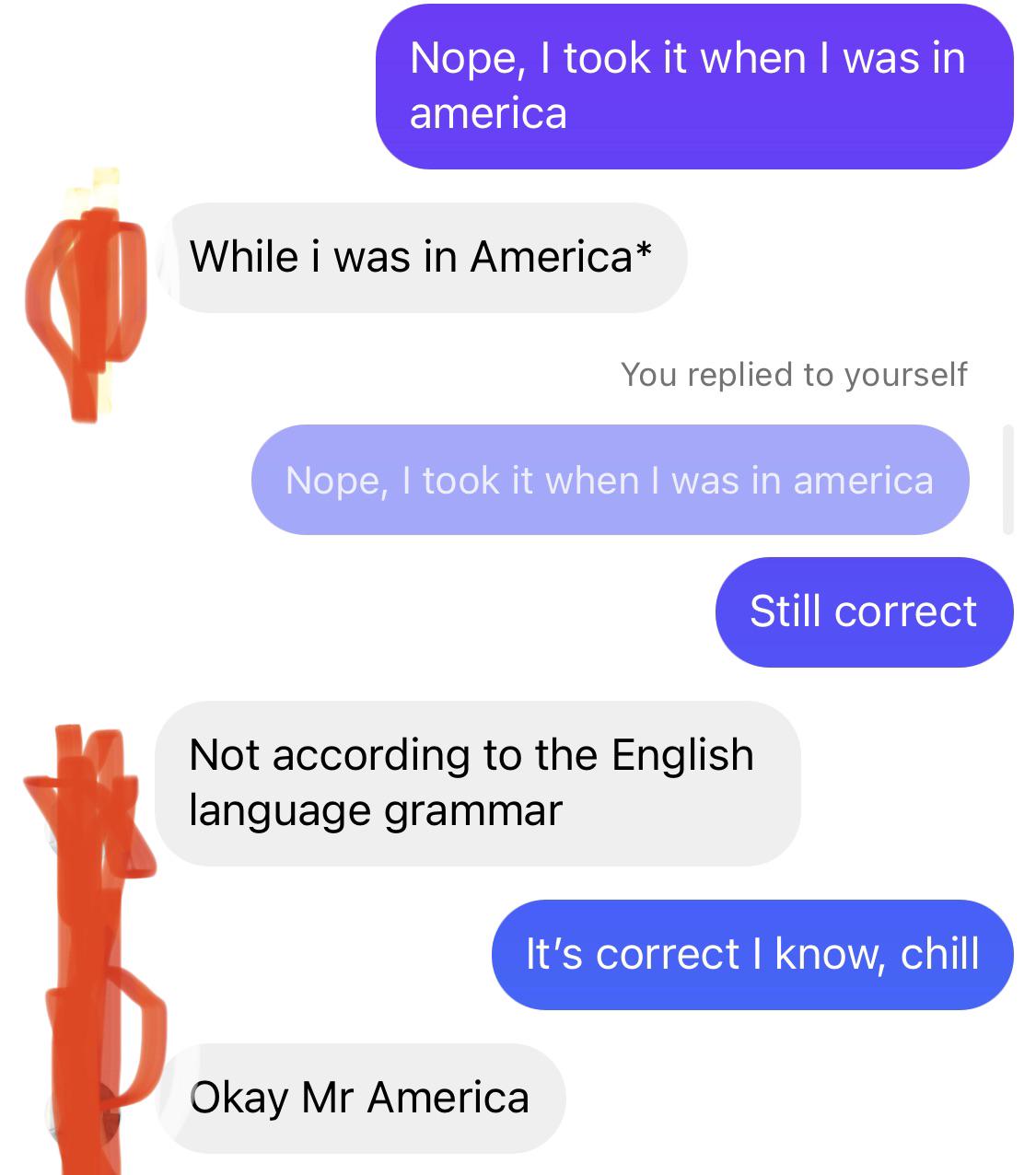 Is my grammar wrong ? | Scrolller