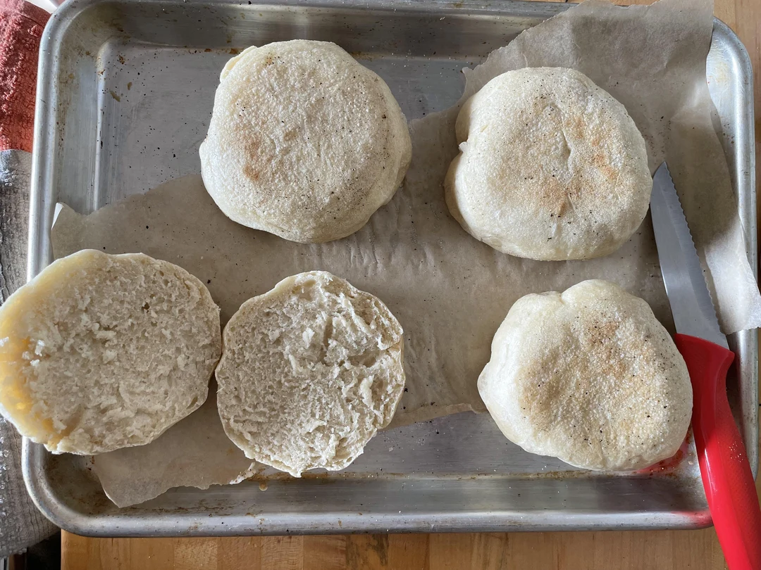 English muffins from pizza dough | Scrolller