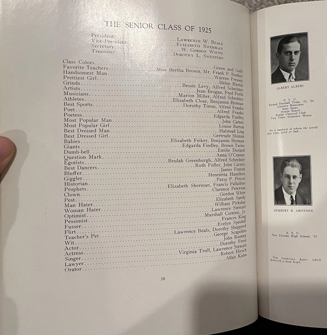 Class of 1925 Superlatives | Scrolller