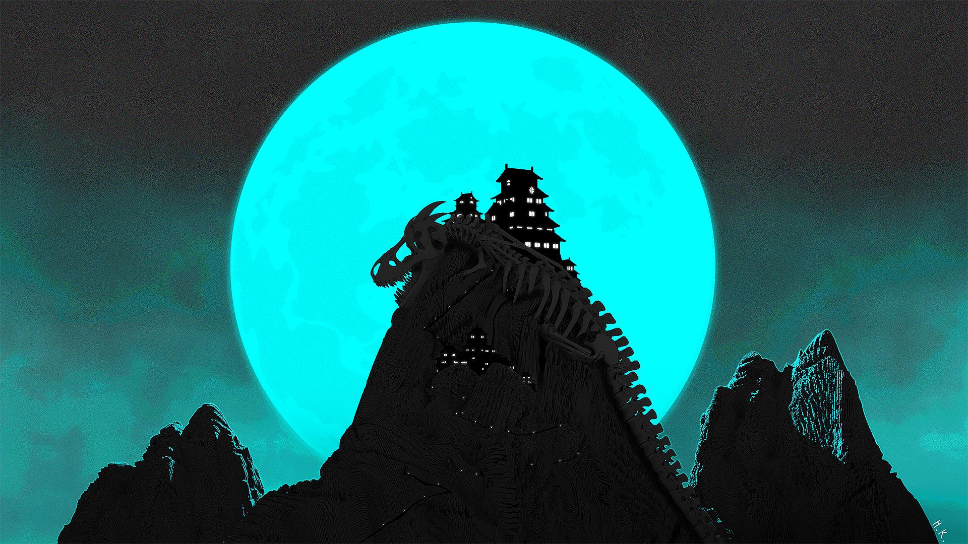 Castle Dragonspine, art by me | Scrolller