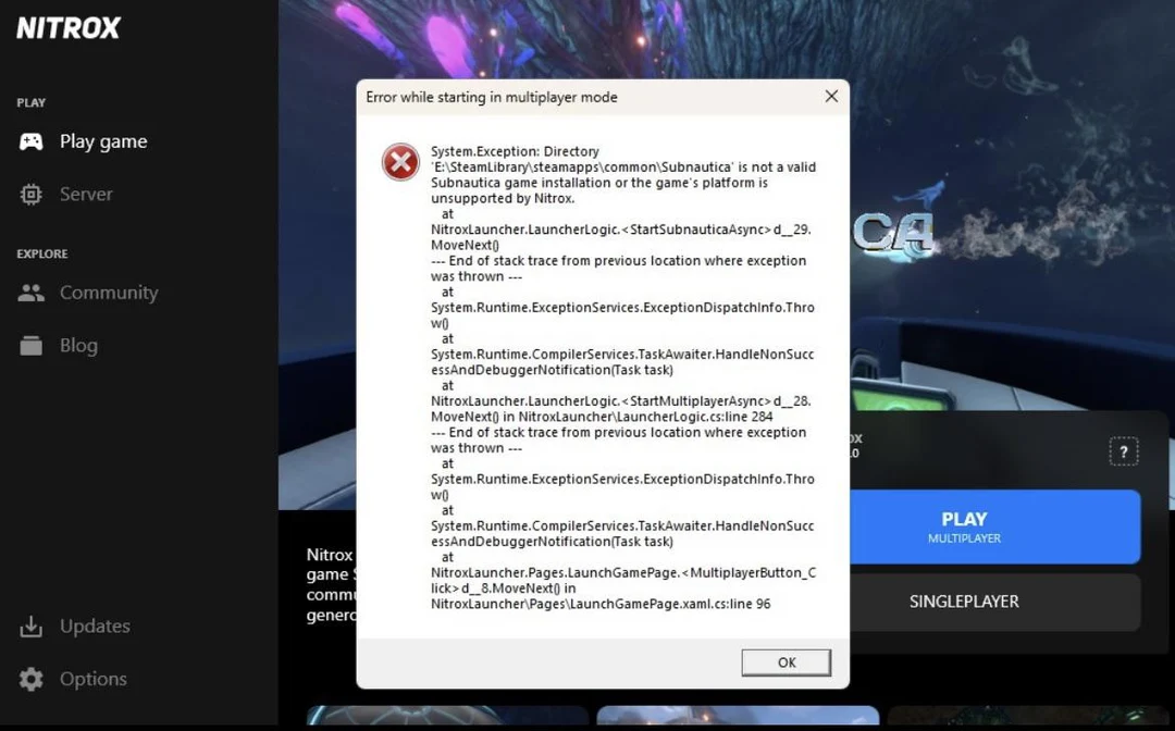 Discover more like Subnautica: tried using the nitrox launcher to play multiplayer but it isn’t ...