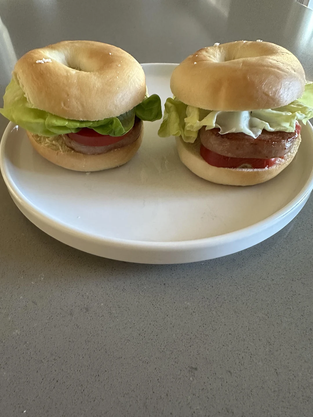 Spam Lettuce and Tomato on tiny bagels | Scrolller