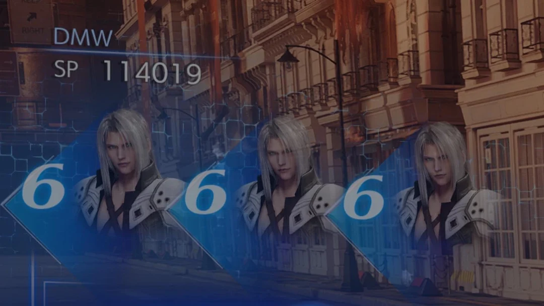 So the game paused to give me the Buster Sword tutorial, and the DMW paused in an interesting ...