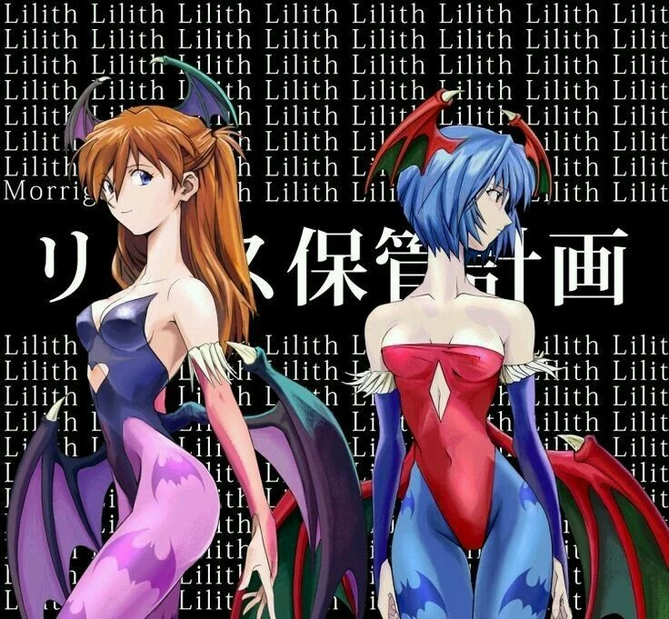 Asuka and Rei cosplaying Lilith and Morrigan | Scrolller