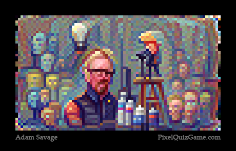 Adam Savage, as imagined into Pixel Art by machine learning algorithms alone. | Scrolller