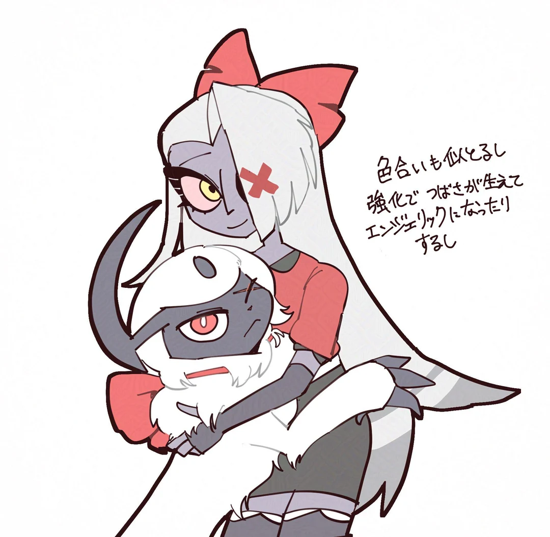 Vaggie with Absol (art by @NEKO_ka_NANIKA) | Scrolller