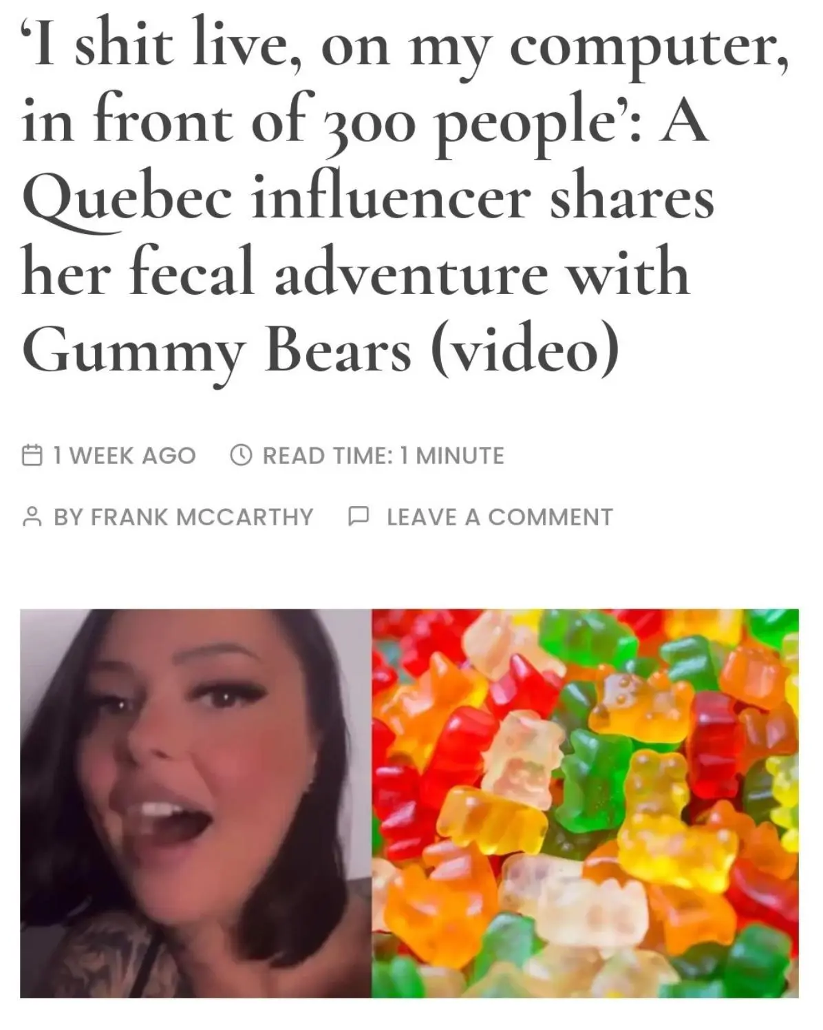Adventures with gummy bears | Scrolller