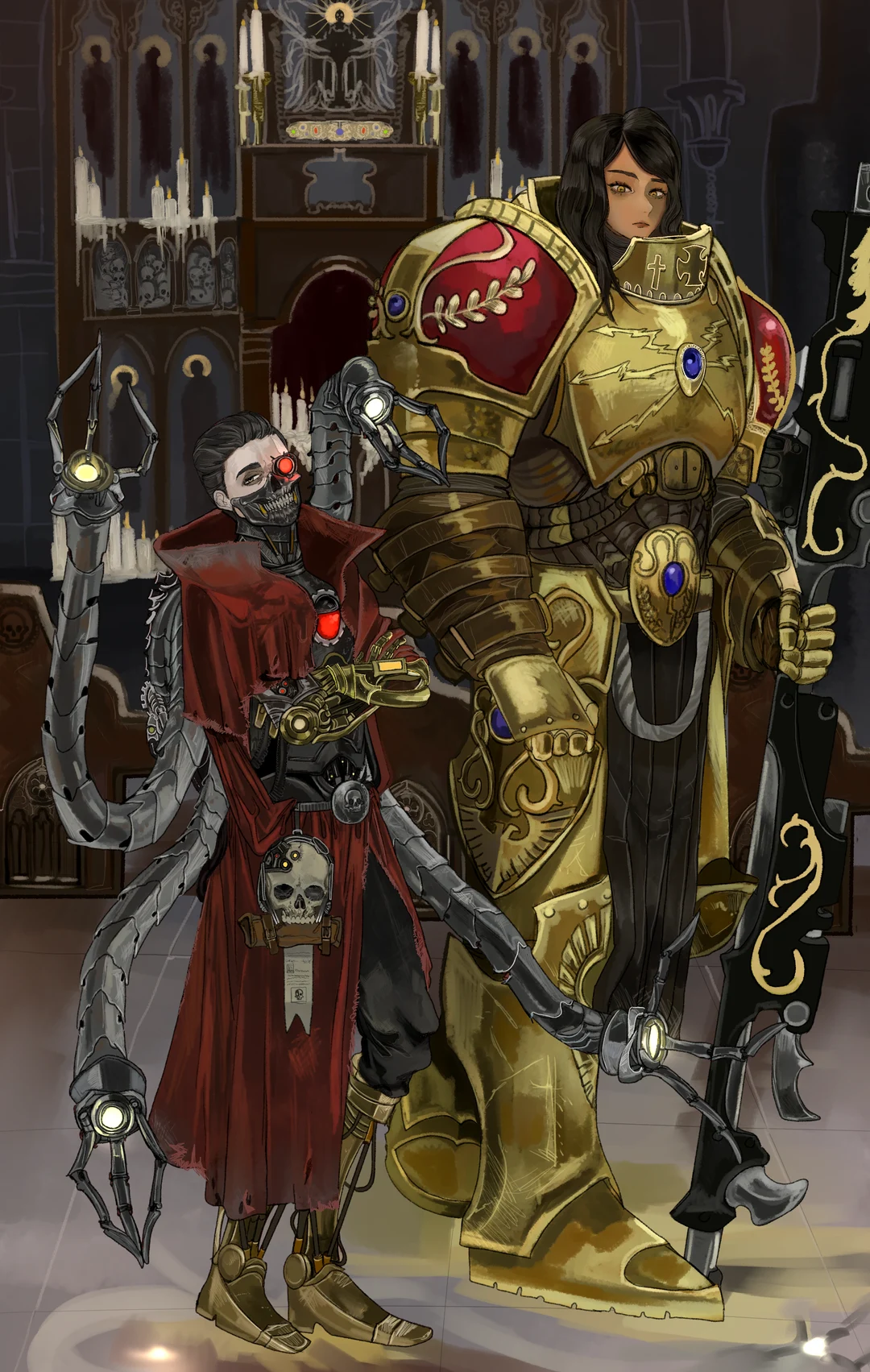 Tech-priest and Custodian Guard | Scrolller
