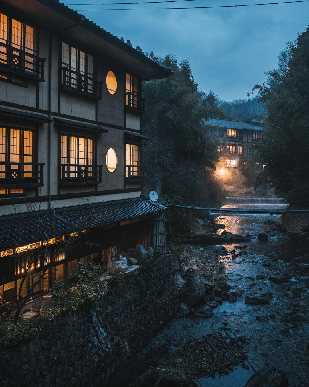 Rainy evening at a Japanese Onsen | Scrolller