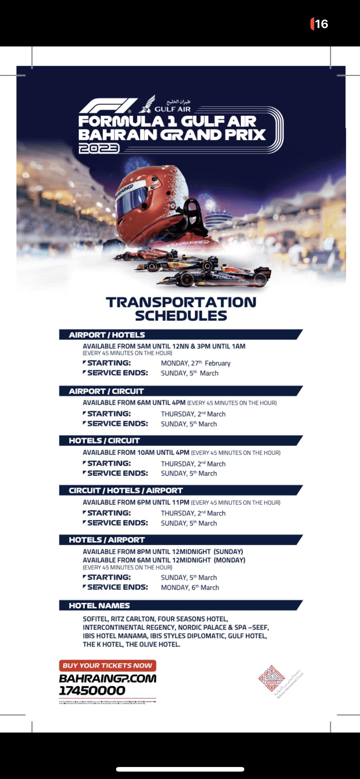 F1 fans going to Bahrain this is the shuttle service | Scrolller