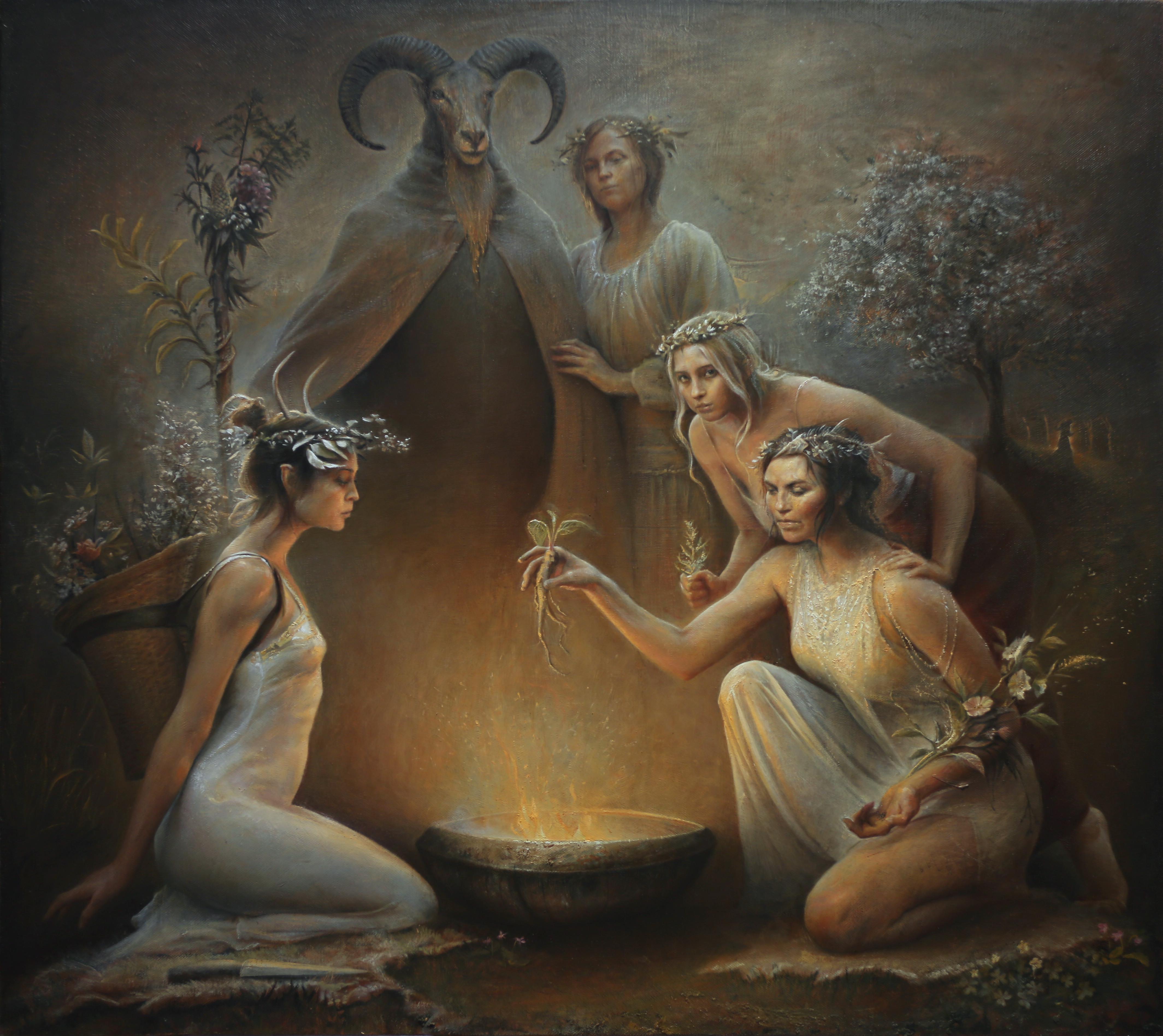 Beltane, Me, Oil on Hemp, 2022 | Scrolller