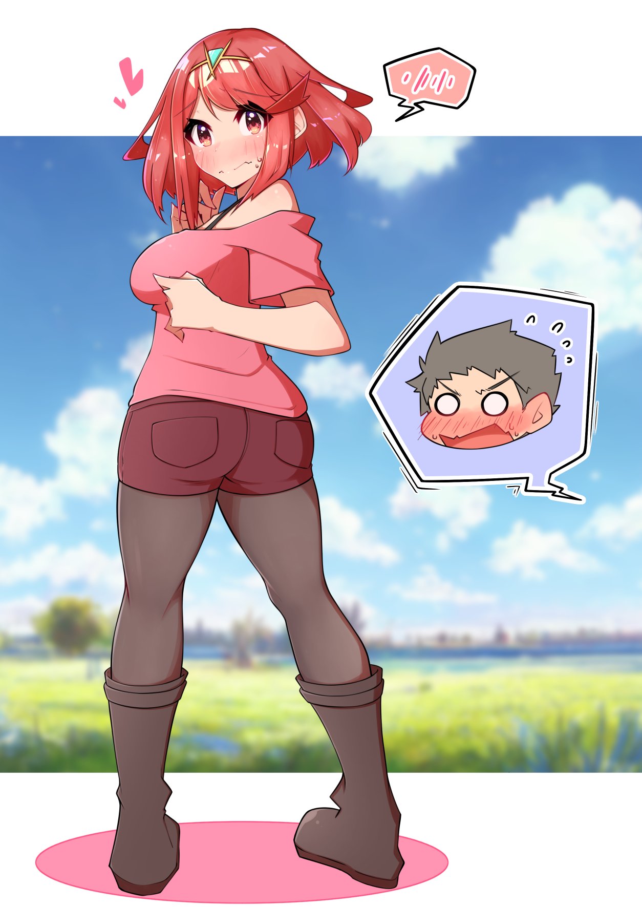 Pyra makes Rex blush | Scrolller