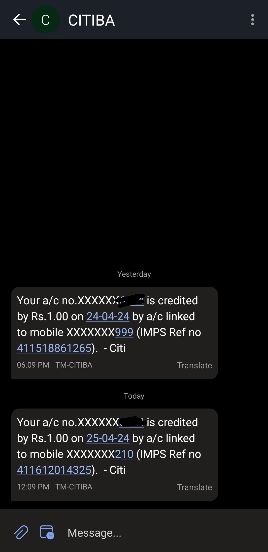 Receiving 1 rupee payments since yesterday from unknown numbers | Scrolller