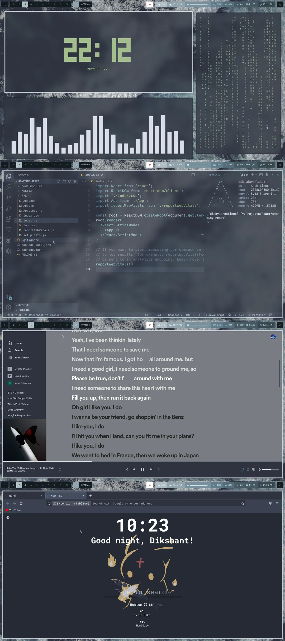 [BSPWM] My very first rice! enjoy | Scrolller