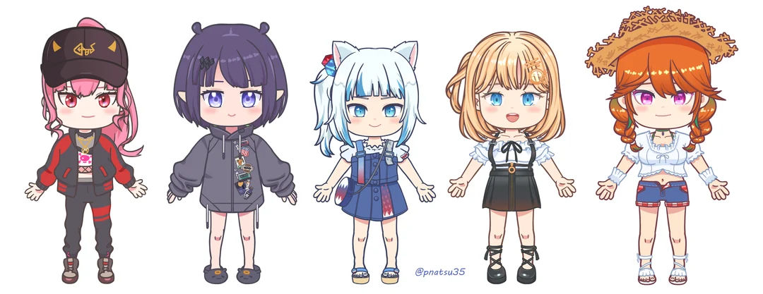 My Holomyth 2D models are complete! Time to animate them! | Scrolller