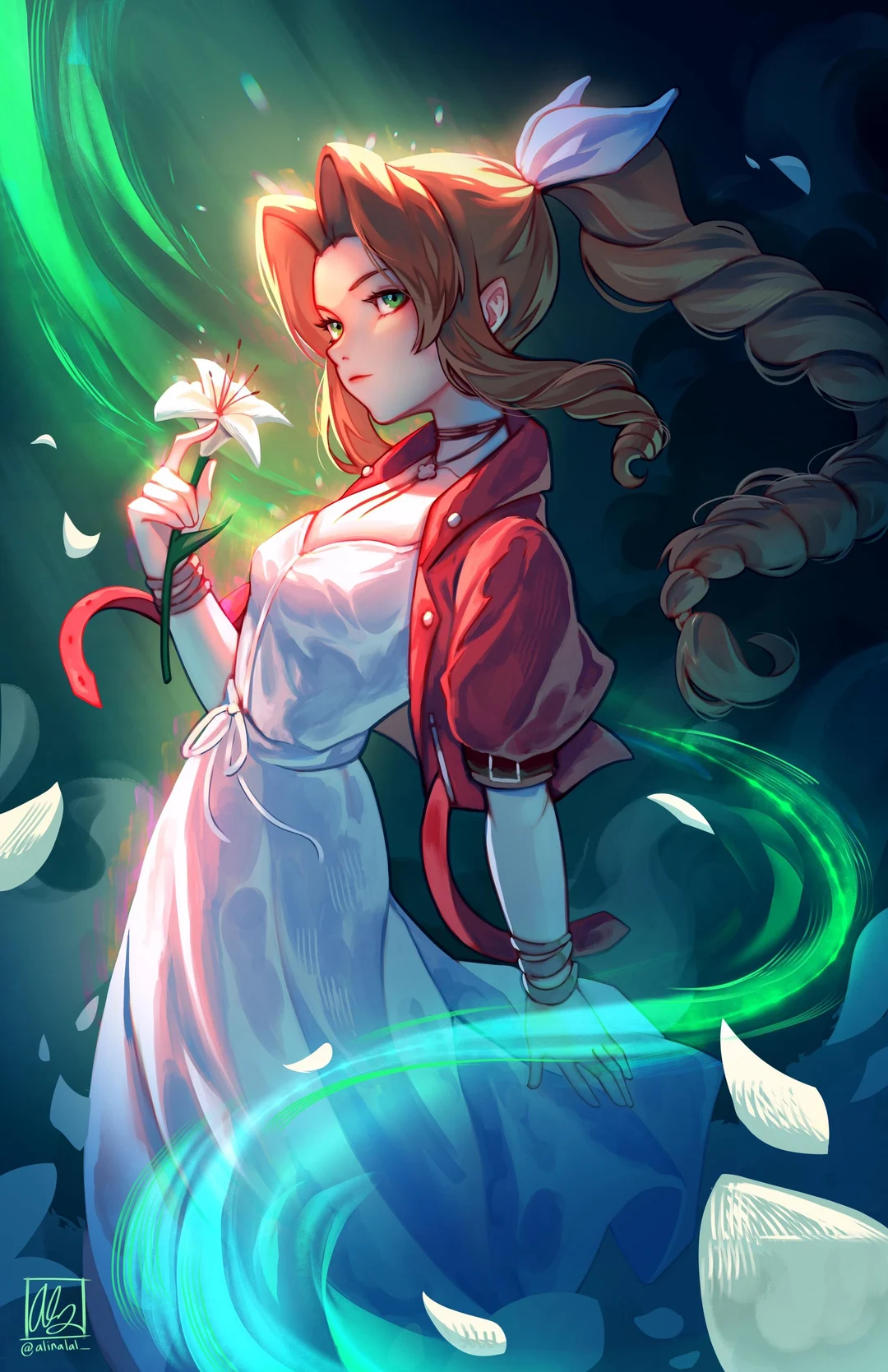 (OC) I drew Aerith | Scrolller