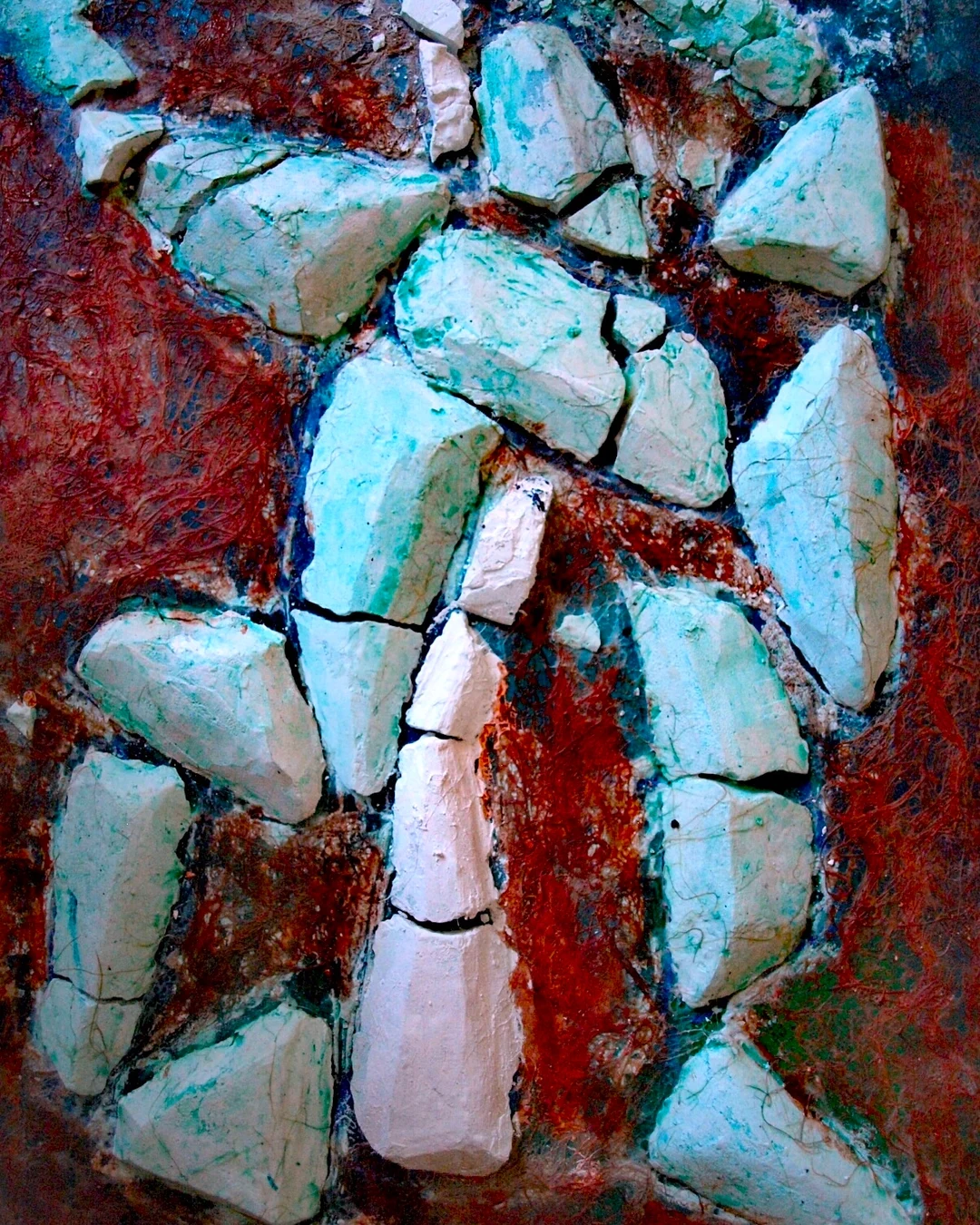 First past the post, acrylics and stucco, me, 2015 | Scrolller