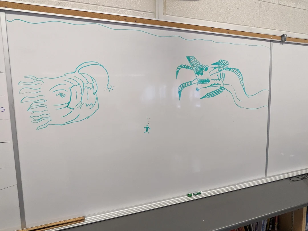 Drew something on a whiteboard before class today | Scrolller