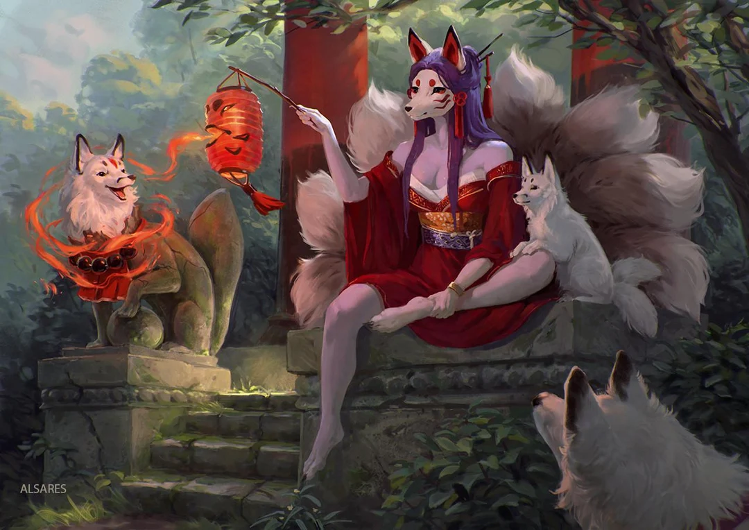 Kitsune’s Fire by artist Alsares . | Scrolller