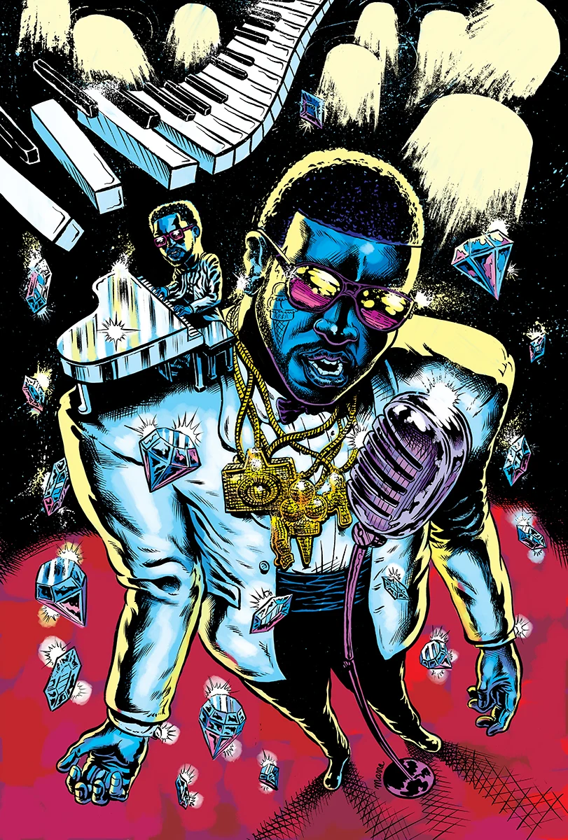 Red Bull Music Academy festival poster art by Benjamin Marra | Scrolller