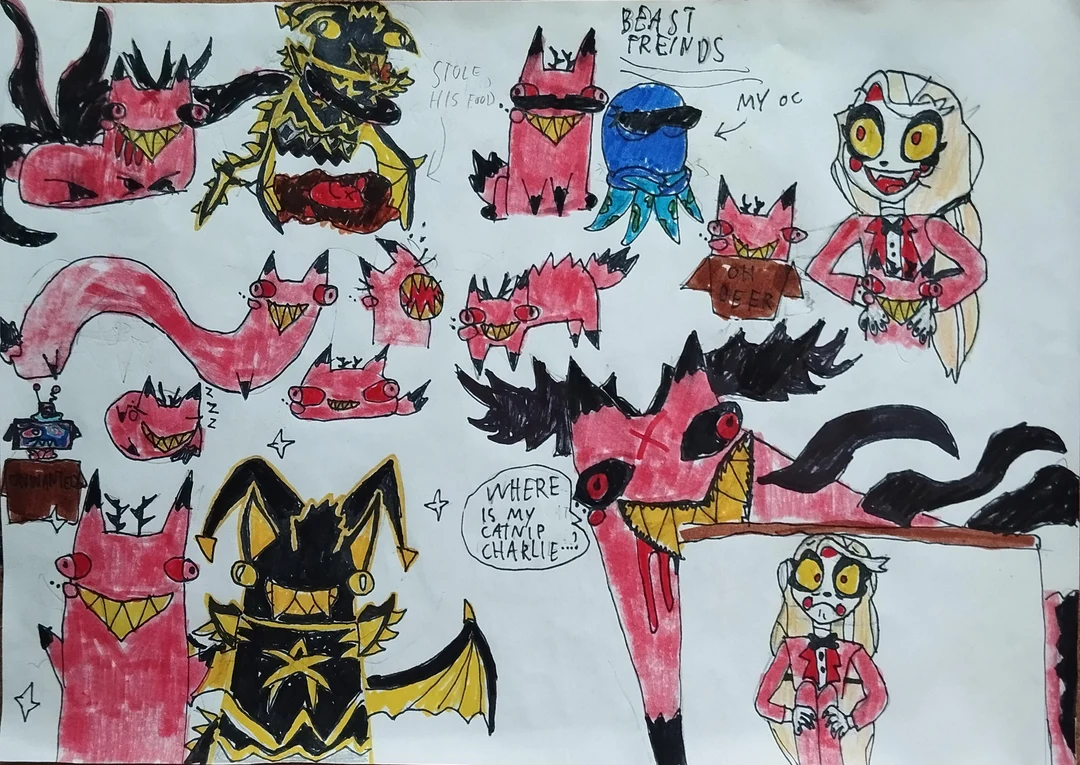 More cursed cat Alastor fanart/doodles | Scrolller
