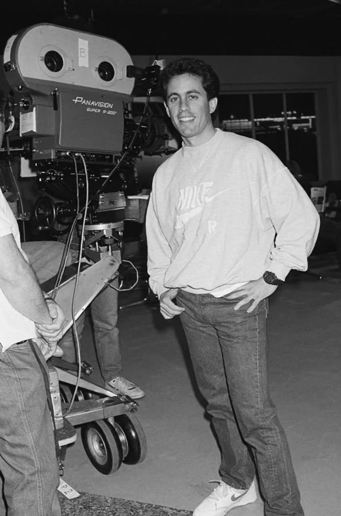 Jerry Seinfeld on the first day of filming "Seinfeld" - April 27, 1989 | Scrolller