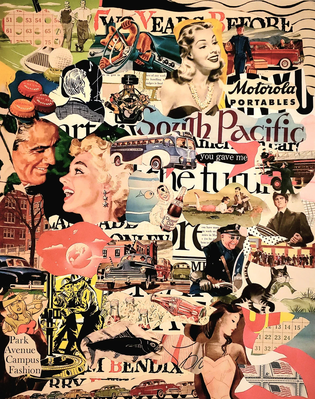 Those memories, tbbd, Analog Collage, 2024 | Scrolller