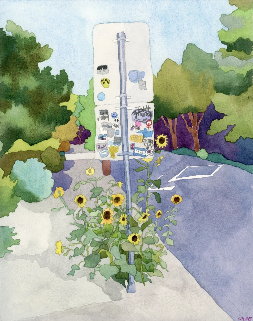 End Of Summer Me Watercolor 2021 Scrolller