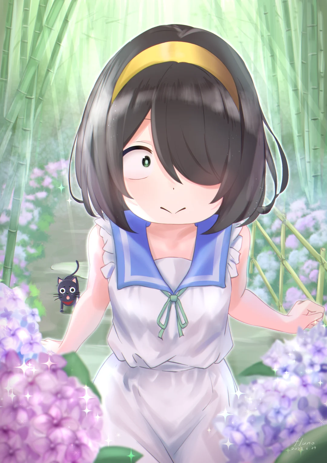 [Art] Nishimura-san (from The Clueless Transfer Student is Assertive) - drawn by by flunoﾋﾟｺ ...