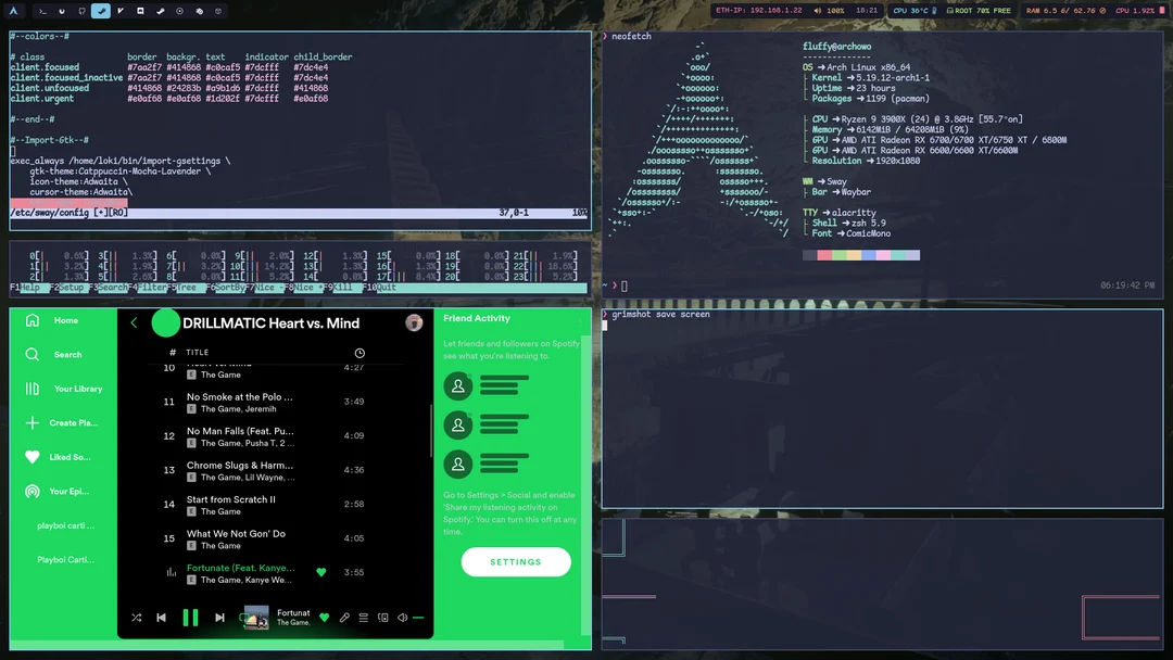 [Sway + ZSH] Catcuppian