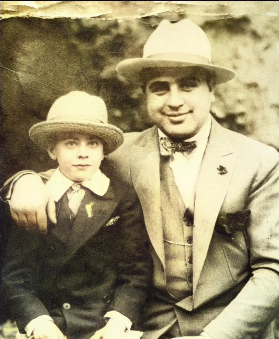Al Capone and his son "Sonny" | Scrolller