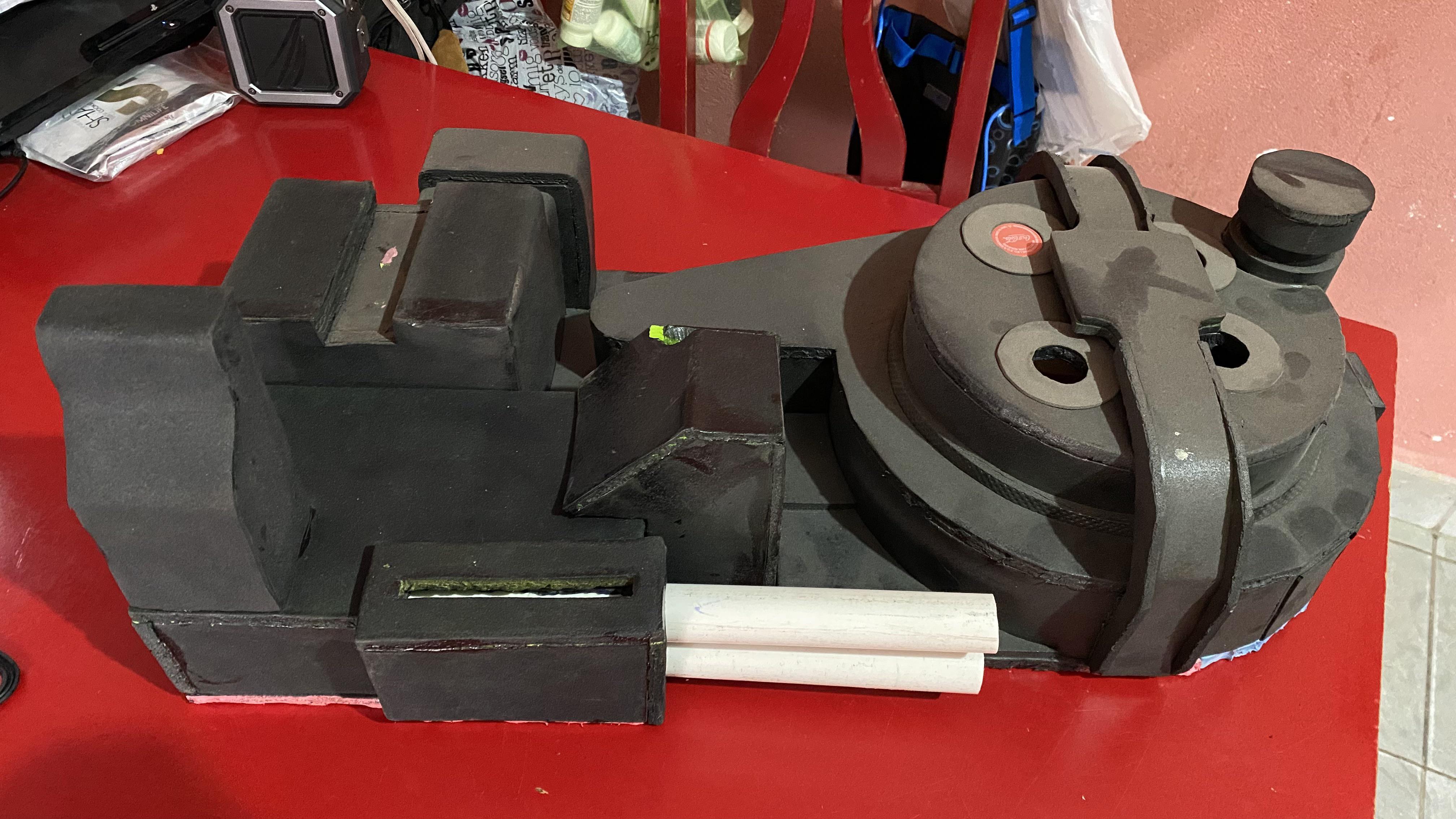 Almost finished the foam Proton Pack V1 | Scrolller