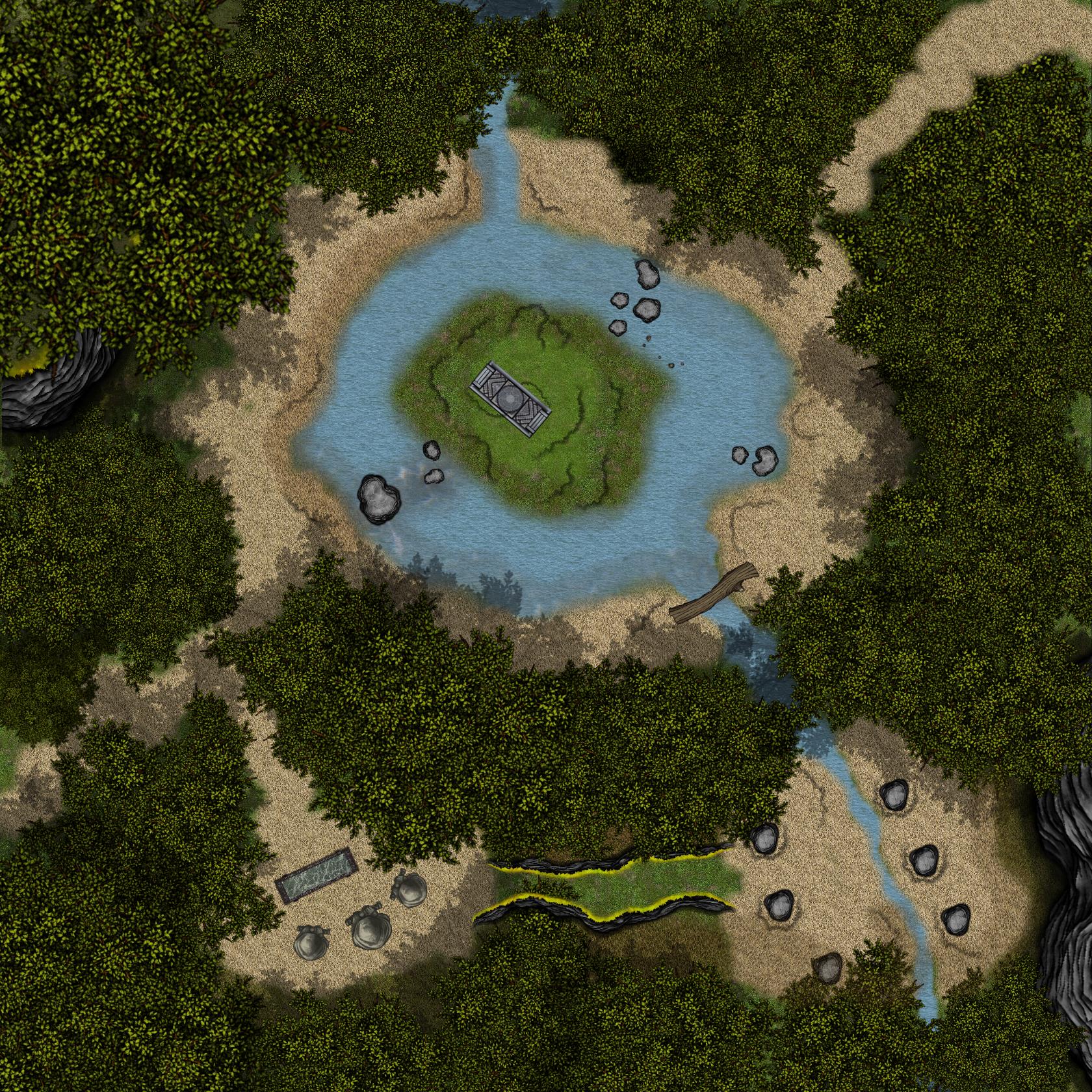 I Just made a version of The Rite Site map from The Fall of Elturel. I'm newbie at this | Scrolller