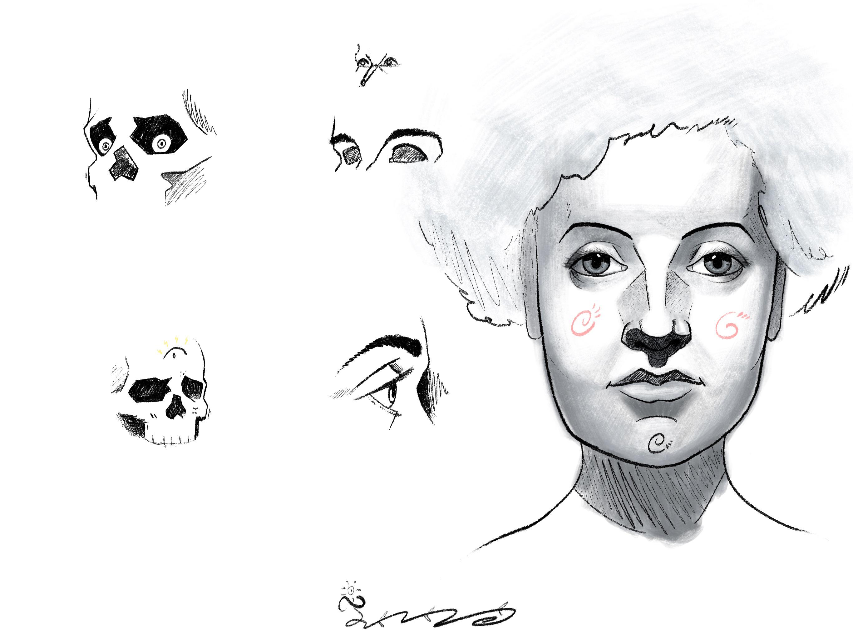 Anatomy study on Procreate | Scrolller